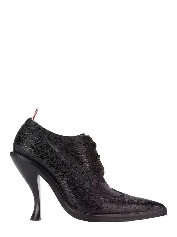 Thom Browne Curved Heel Longwing Brogues - Black