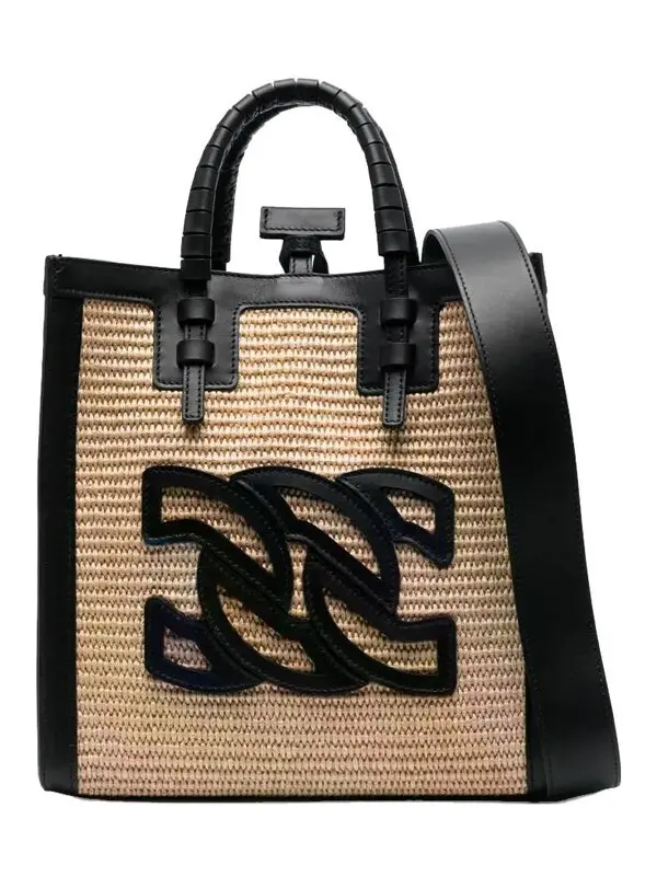 Casadei Baurivage Woven Tote Bag - Neutrals