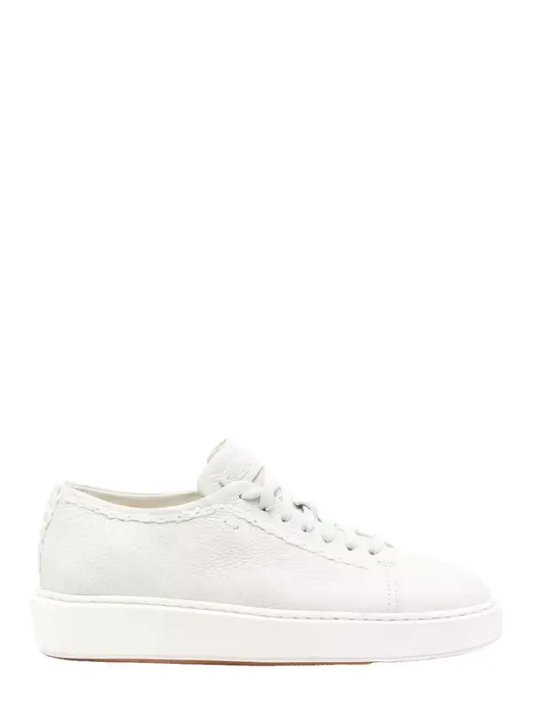 Santoni Leather Sneakers - Grey