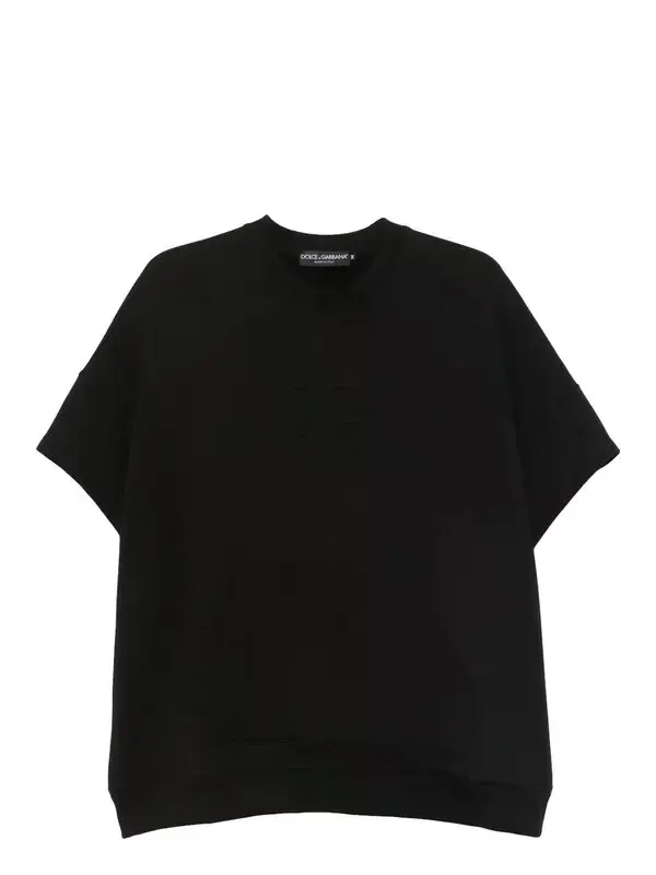 Dolce & Gabbana Logo-embossed Sweatshirt - Black