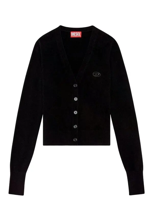 DIESEL® M-arte Wool-blend Cardigan - Black