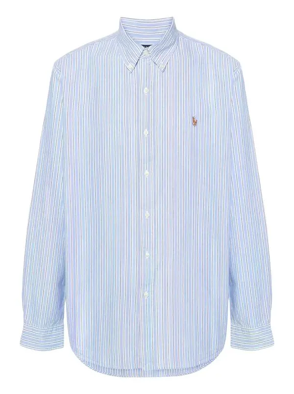 Polo Ralph Lauren Striped Cotton Shirt - Blue