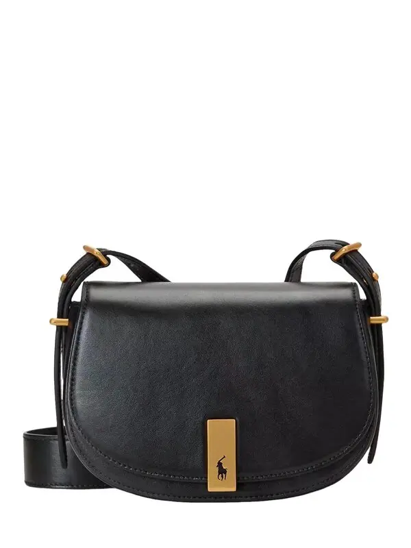 Polo Ralph Lauren Polo Id Leather Crossbody Bag - Black