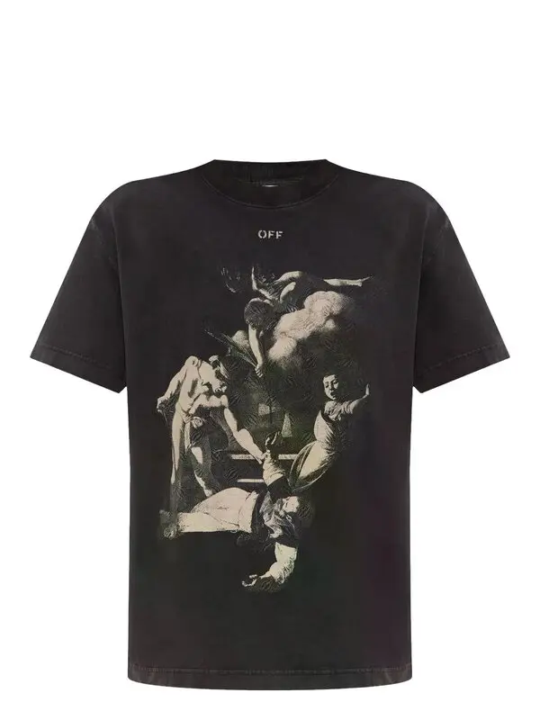 Off-White Graphic Print T-shirt - Black