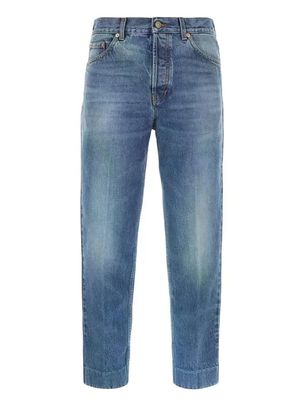 Gucci Washed Straight-leg Jeans - Blue