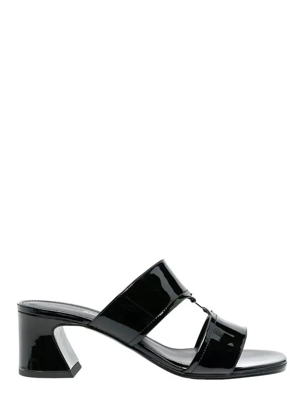FERRAGAMO Double-strap Sandals - Black
