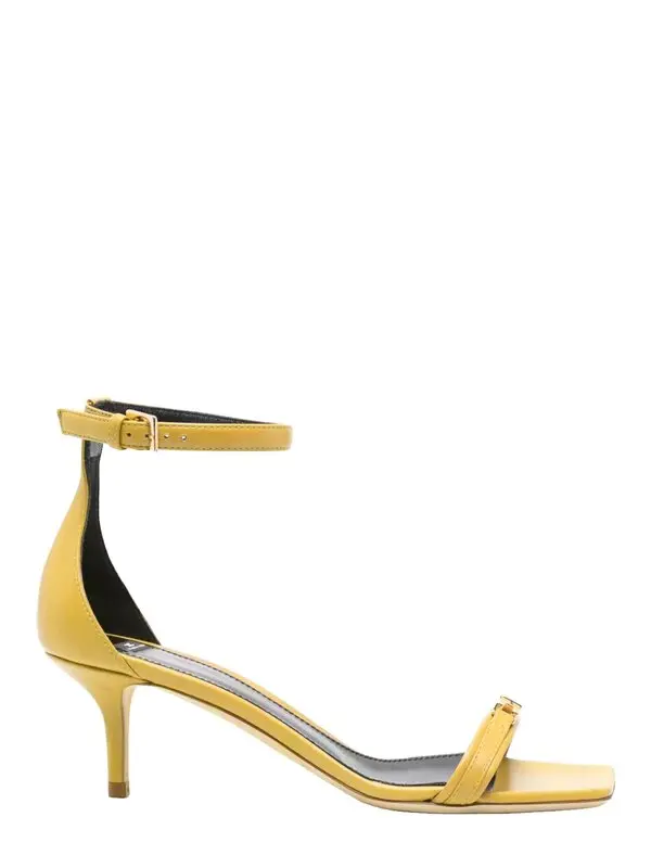 Elisabetta Franchi Logo-plaque 65mm Sandals - Yellow