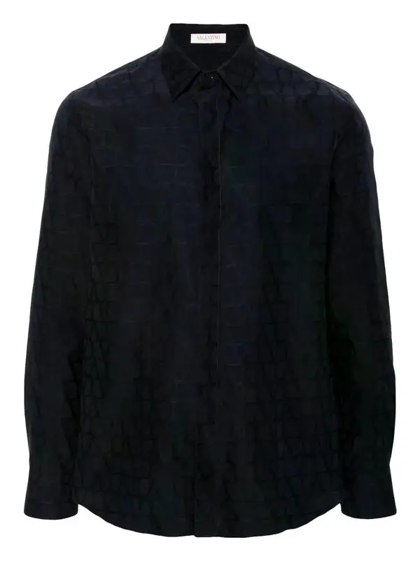 Valentino Garavani Toile Iconographe Jacquard Shirt - Blue