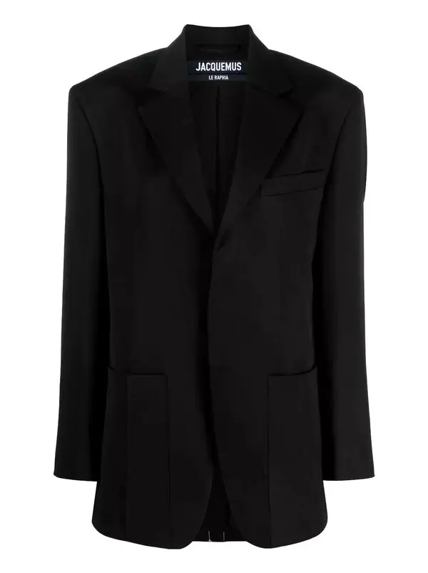 Jacquemus Single-breasted Blazer - Black
