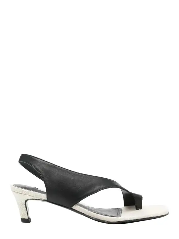 TOTEME 45mm Leather Sandals - Black