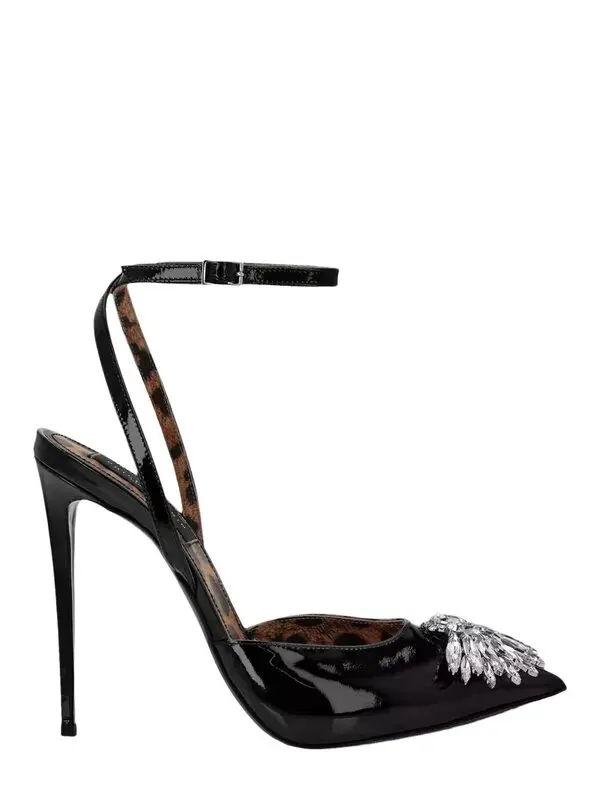 Philipp Plein Mirror 100mm Crystal-embellished Pumps - Black