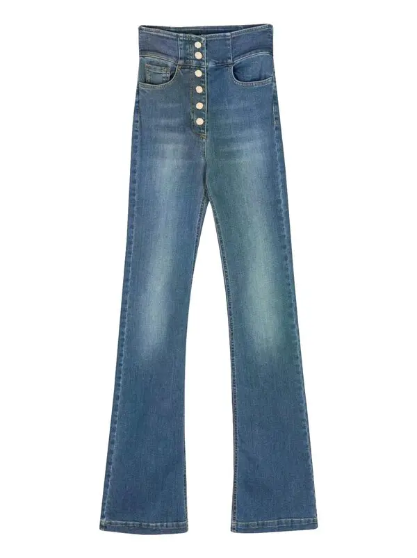 Elisabetta Franchi High-rise Bootcut Jeans - Blue
