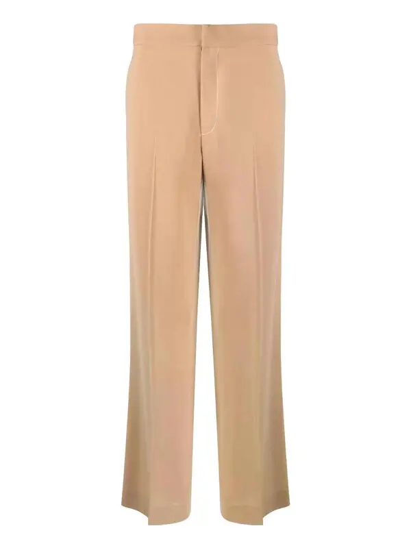 Gauchère Mid-rise Straight-leg Trousers - Neutrals