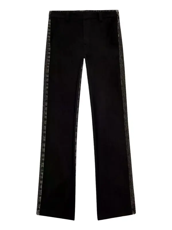 DIESEL® Paneled Denim Trousers - Black