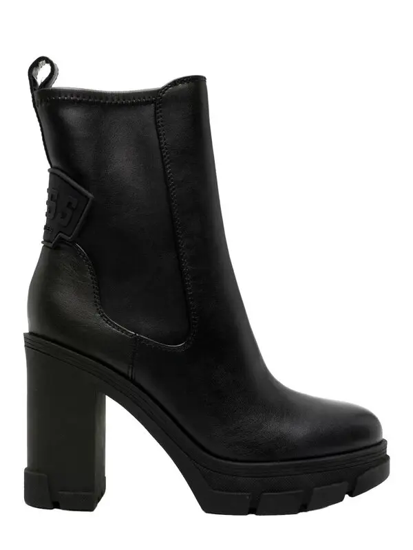 Guess Xeno Platform Leather Boots - Black