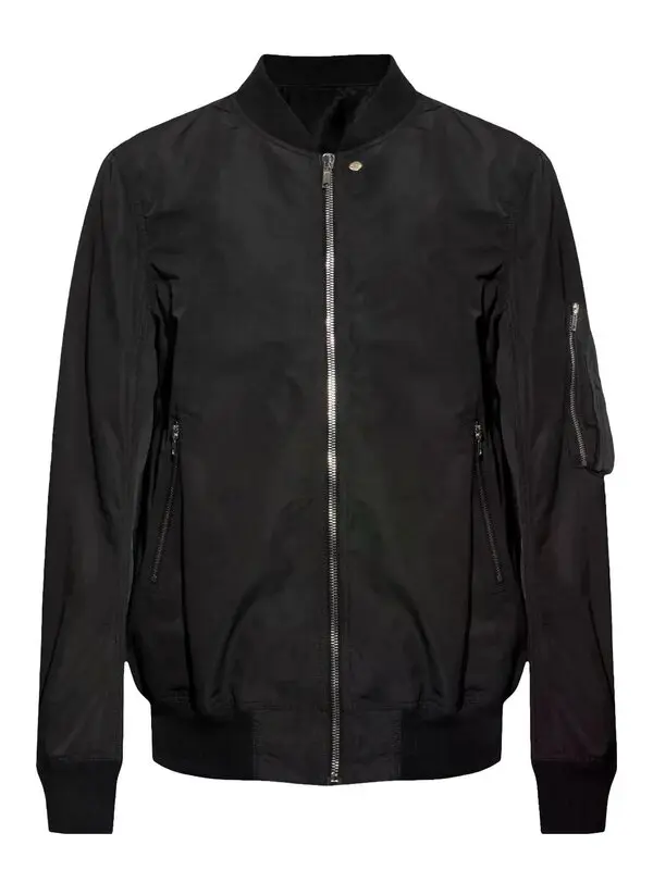 Rick Owens Zip-up Flight Jacket - Black