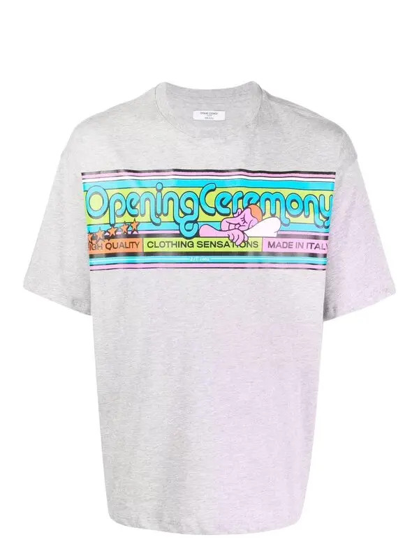 Opening Ceremony Cartoonish Printed T-shirt - Grey
