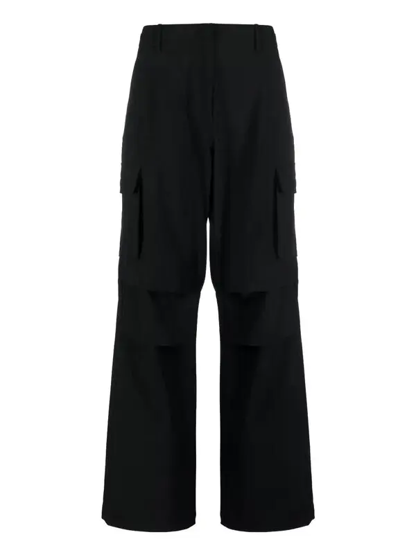 Coperni Wide-leg Cargo Trousers - Black