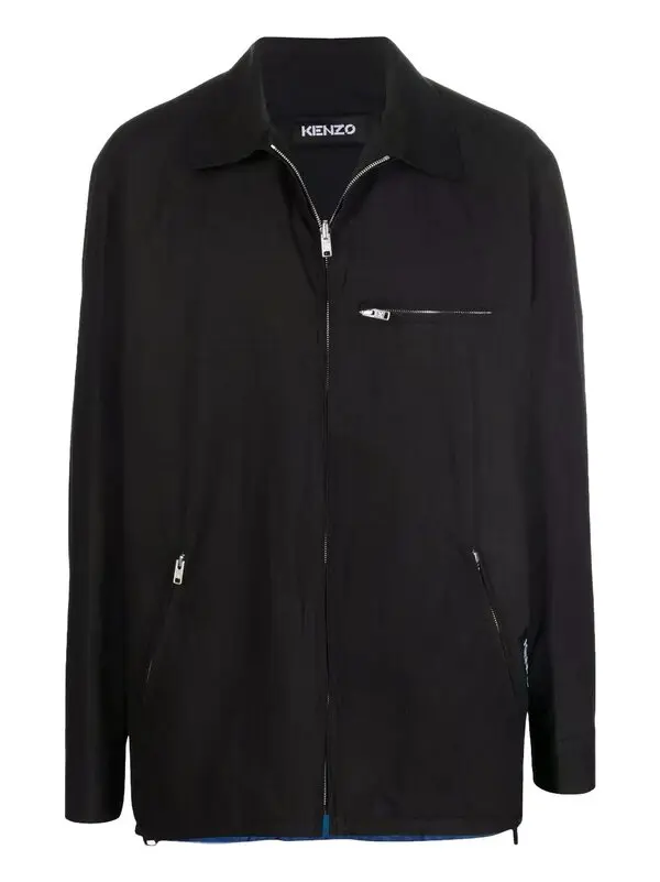 Kenzo Reversible Flame-print Jacket - Black