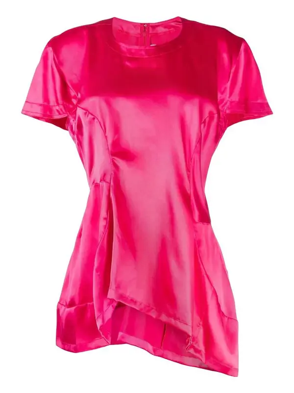 Comme Des Garçons Panelled Short-sleeve T-shirt - Pink