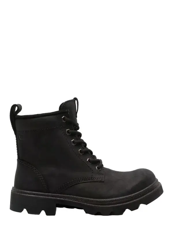 Ecco Grainer Lace-up Suede Boots - Black