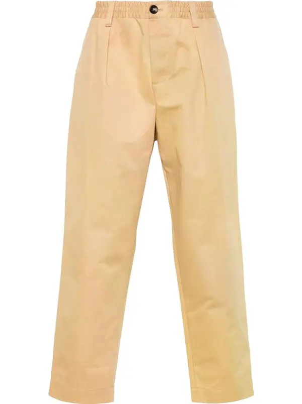 Marni Gabardine Tapered Trousers - Neutrals