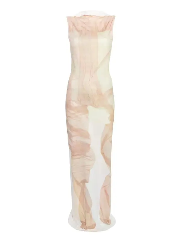 Acne Studios Mock-neck Maxi Dress - Neutrals