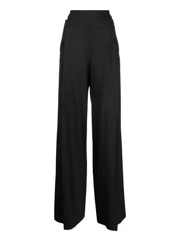 Off-White High-waisted Flared Trousers - Black