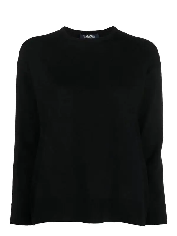 Max Mara Long-sleeve Knitted Jumper - Black