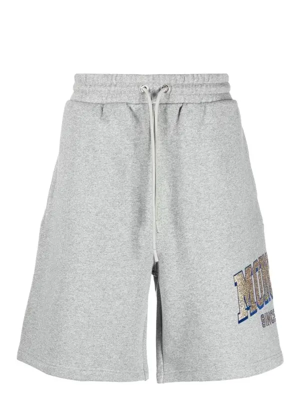 Moncler Logo-print Shorts - Grey