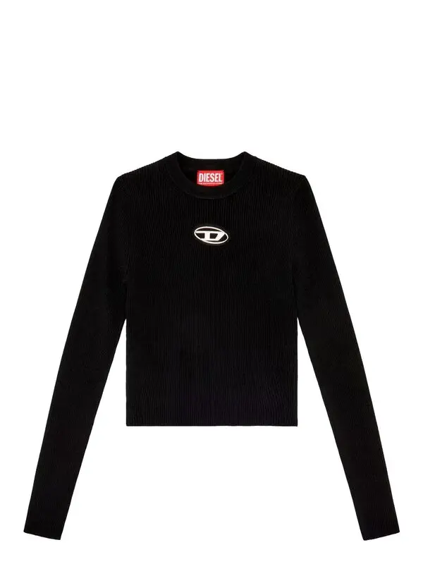 DIESEL® M-valary Logo-plaque Top - Black