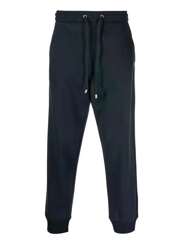 Giorgio Armani Drawstring Wool Track Pants - Blue
