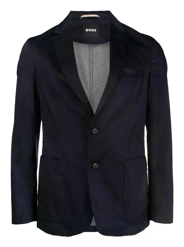BOSS V-neck Classic Blazer - Blue