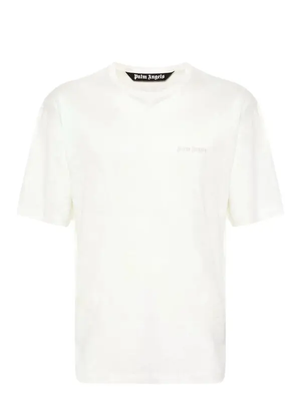 Palm Angels Semi-sheer Linen T-shirt - Neutrals