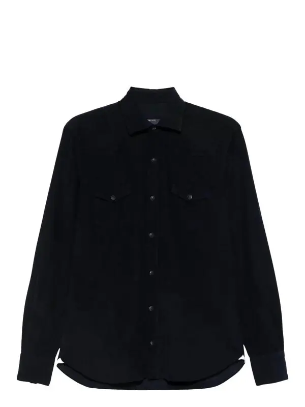 BARBA NAPOLI Corduroy Shirt - Blue