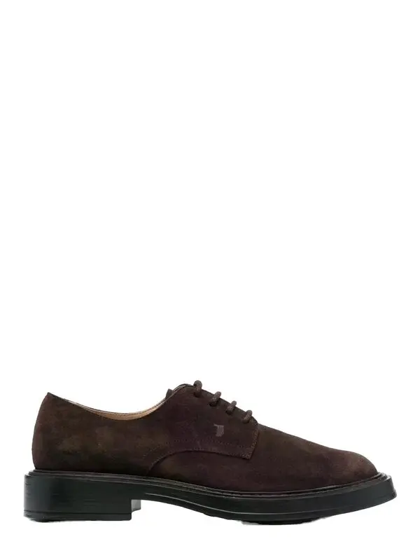 TOD'S Suede Derby Shoes - Brown