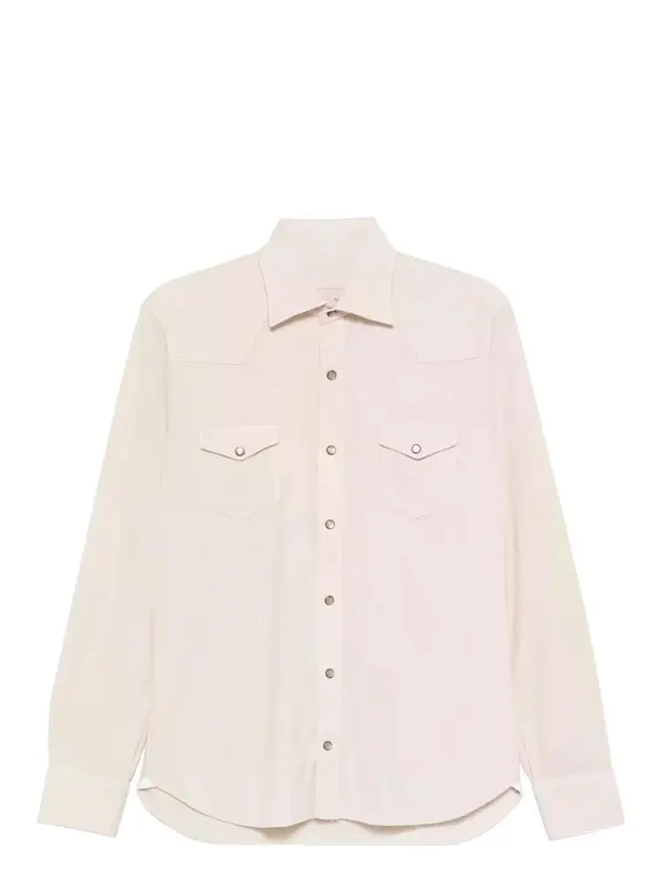BARBA NAPOLI Corduroy Shirt - Neutrals