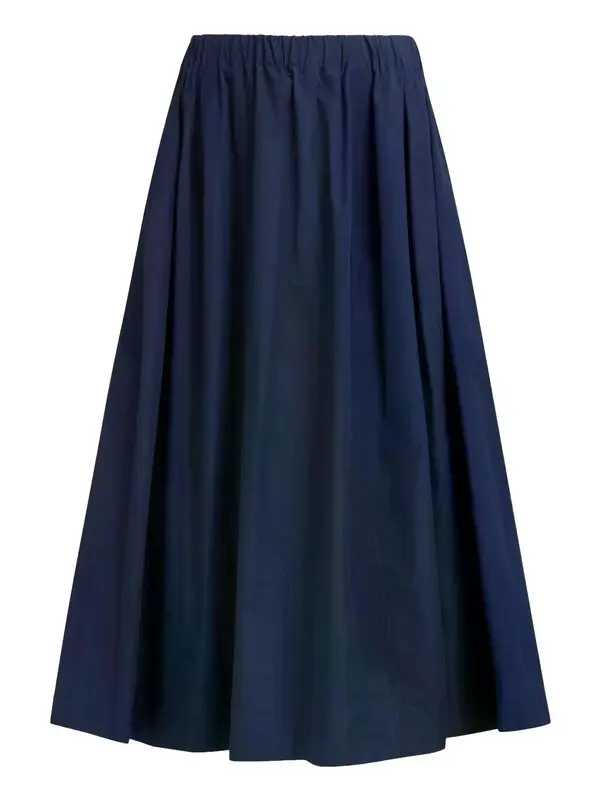 Marni A-line Cotton Midi Skirt - Blue