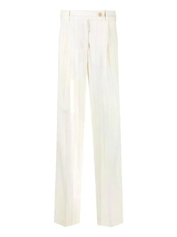 Zimmermann Luminosity Pinstriped Tailored Trousers - Neutrals