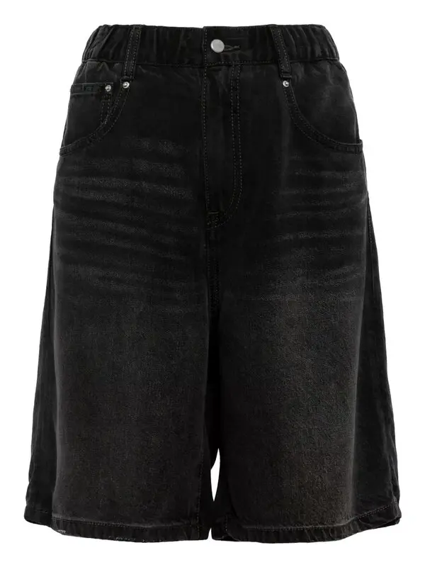 JNBY Boyfriend Denim Shorts - Black