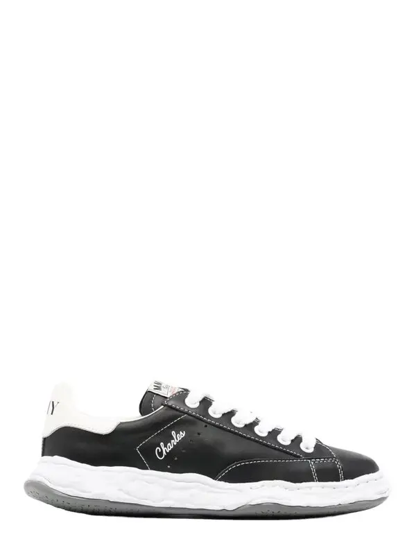 Mihara Yasuhiro Charles Lace-up Leather Sneakers - Black