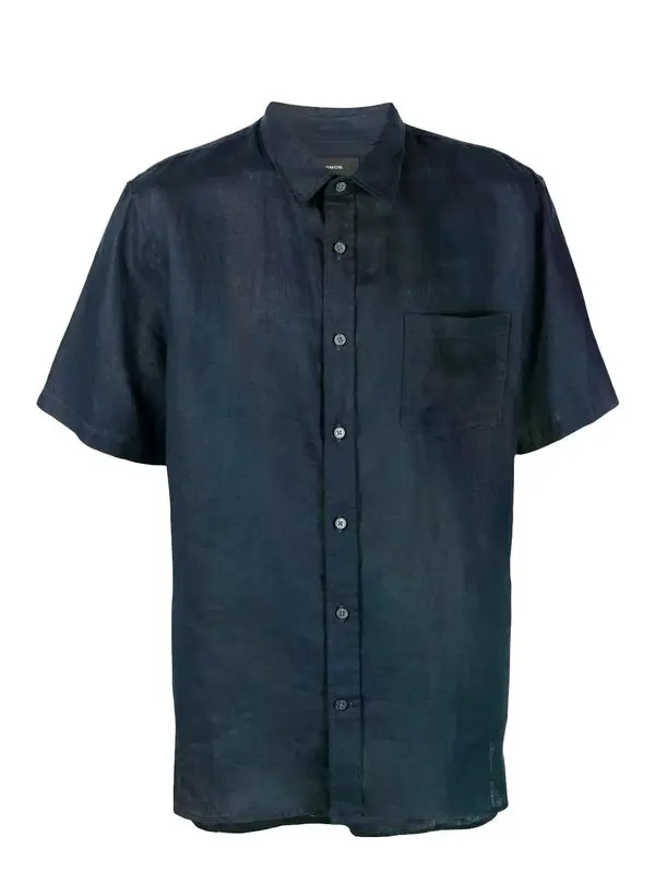 Vince Chest Patch-pocket Detail Shirt - Blue