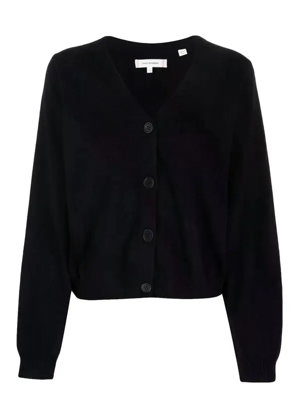Chinti & Parker Cropped V-neck Wool Cardigan - Blue