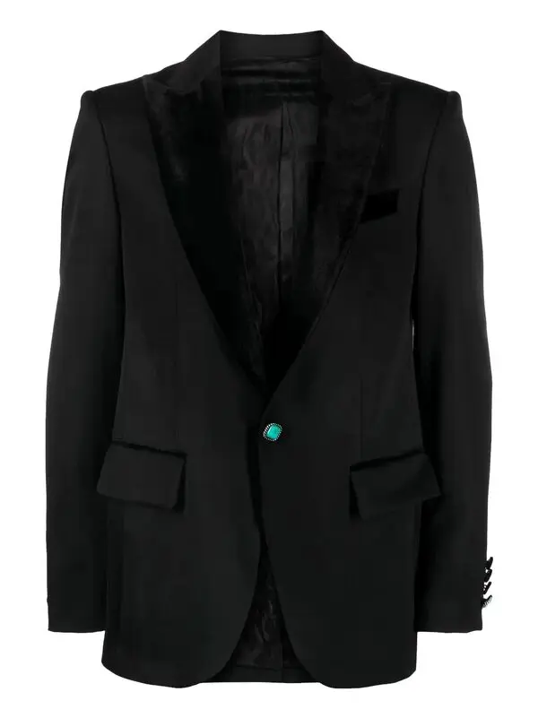 Roberto Cavalli Single-breasted Blazer - Black