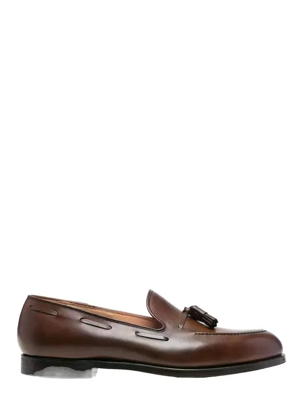 Crockett & Jones Tasseled Leather Loafers - Brown