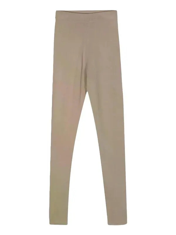 Calvin Klein Elasticated Logo-waistband Leggings - Neutrals