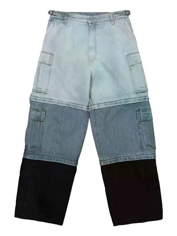 Vetements Deconstructed Triple Cargo Trousers - Blue