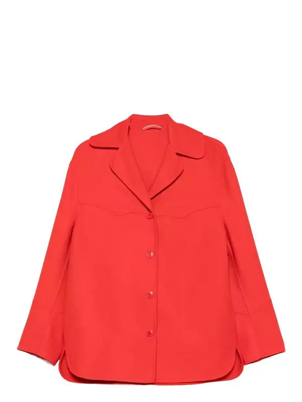 Ermanno Scervino Virgin Wool Coat - Red