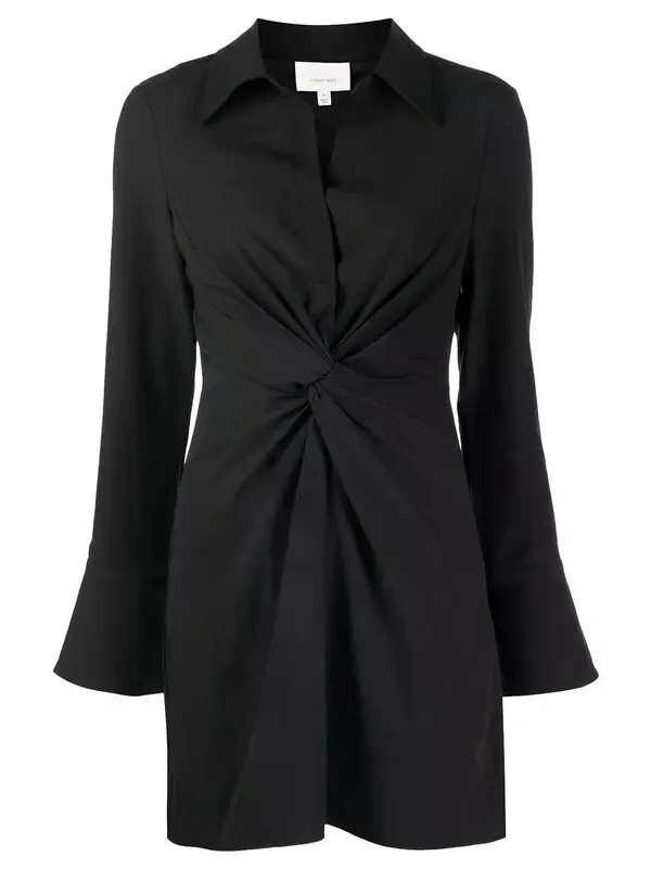 Cinq À Sept Mckenna Twist-detail Dress - Black