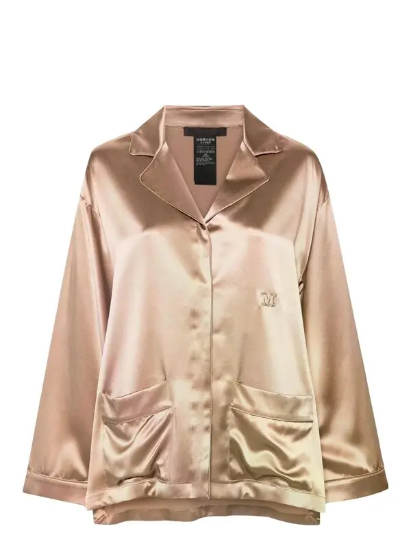 Max Mara Vasaio Silk Shirt - Neutrals